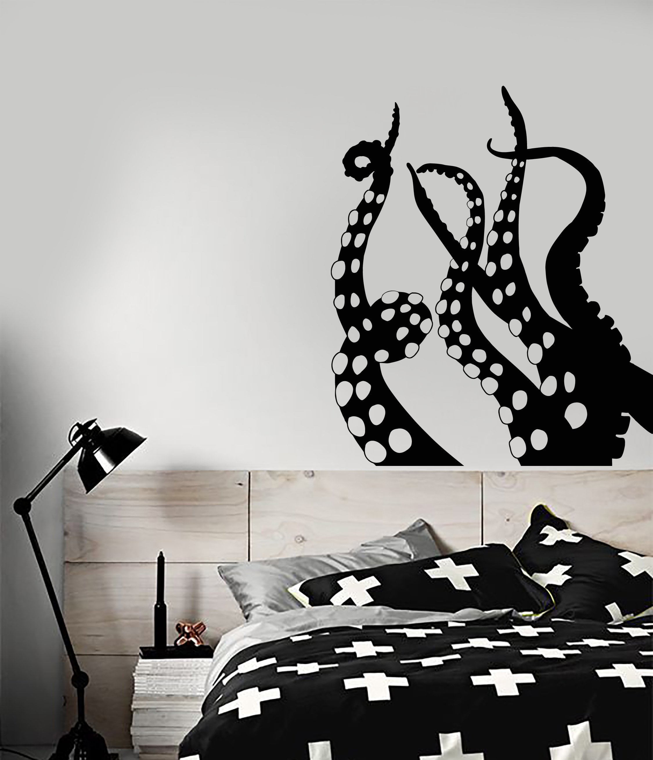 Tentacles Vinyl Wall Decal Octopus Kraken Marine Monster Art Decor Sti ...