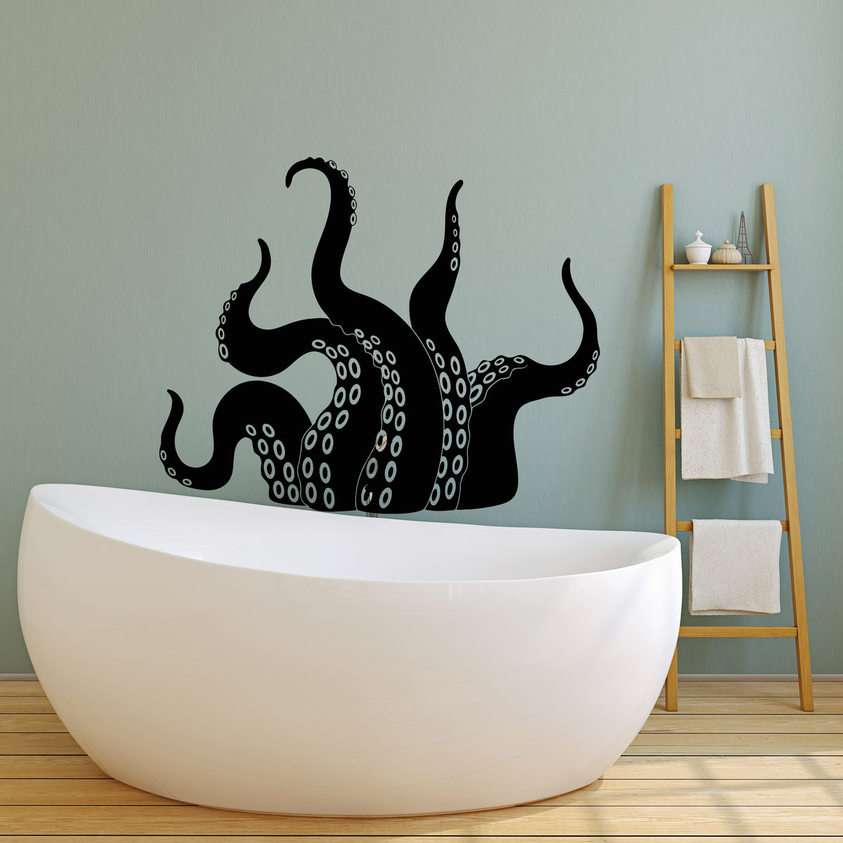 Vinyl Wall Decal Kraken Monster Octopus Tentacles Horror Marine Sticke ...
