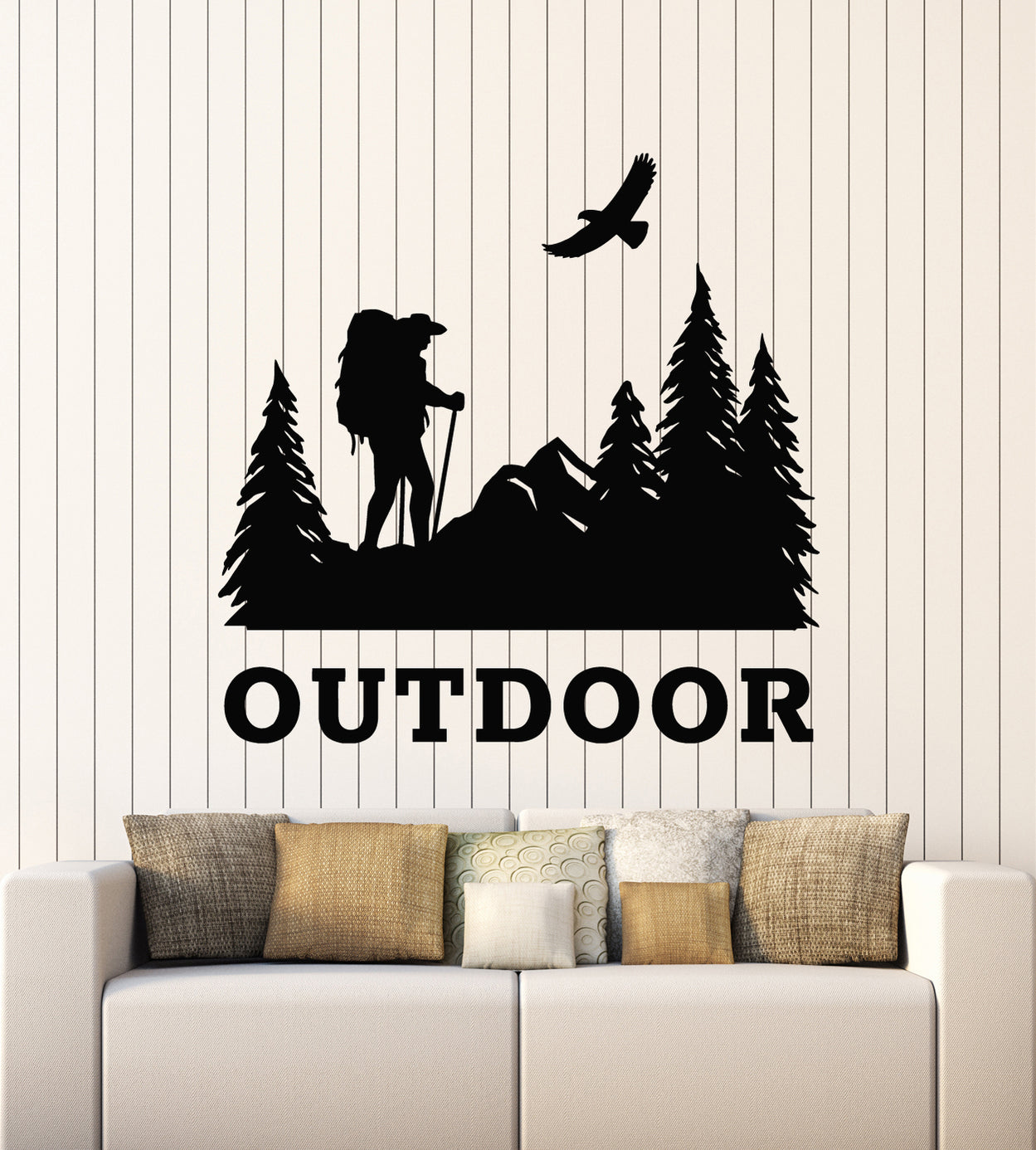 Vinyl Wall Decal Outdoor Wild Life Adventure Nature Bird Stickers Mura ...