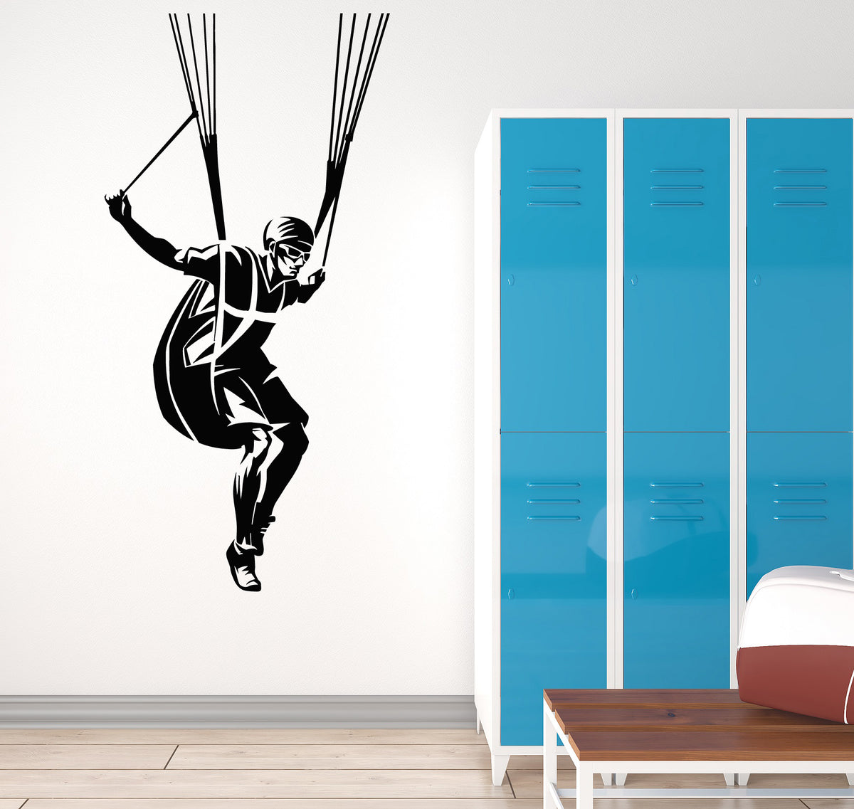 Vinyl Wall Decal Paragliding Parachuting Skydiving Extreme Sports Stic ...