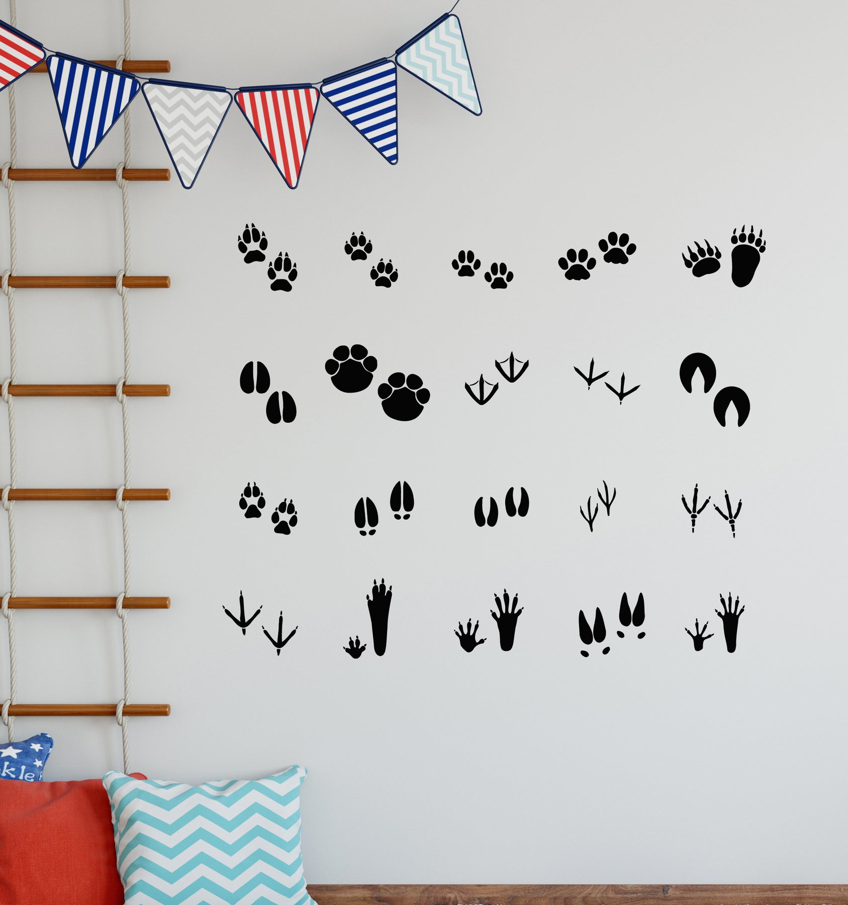 Wild Animal Paw Prints