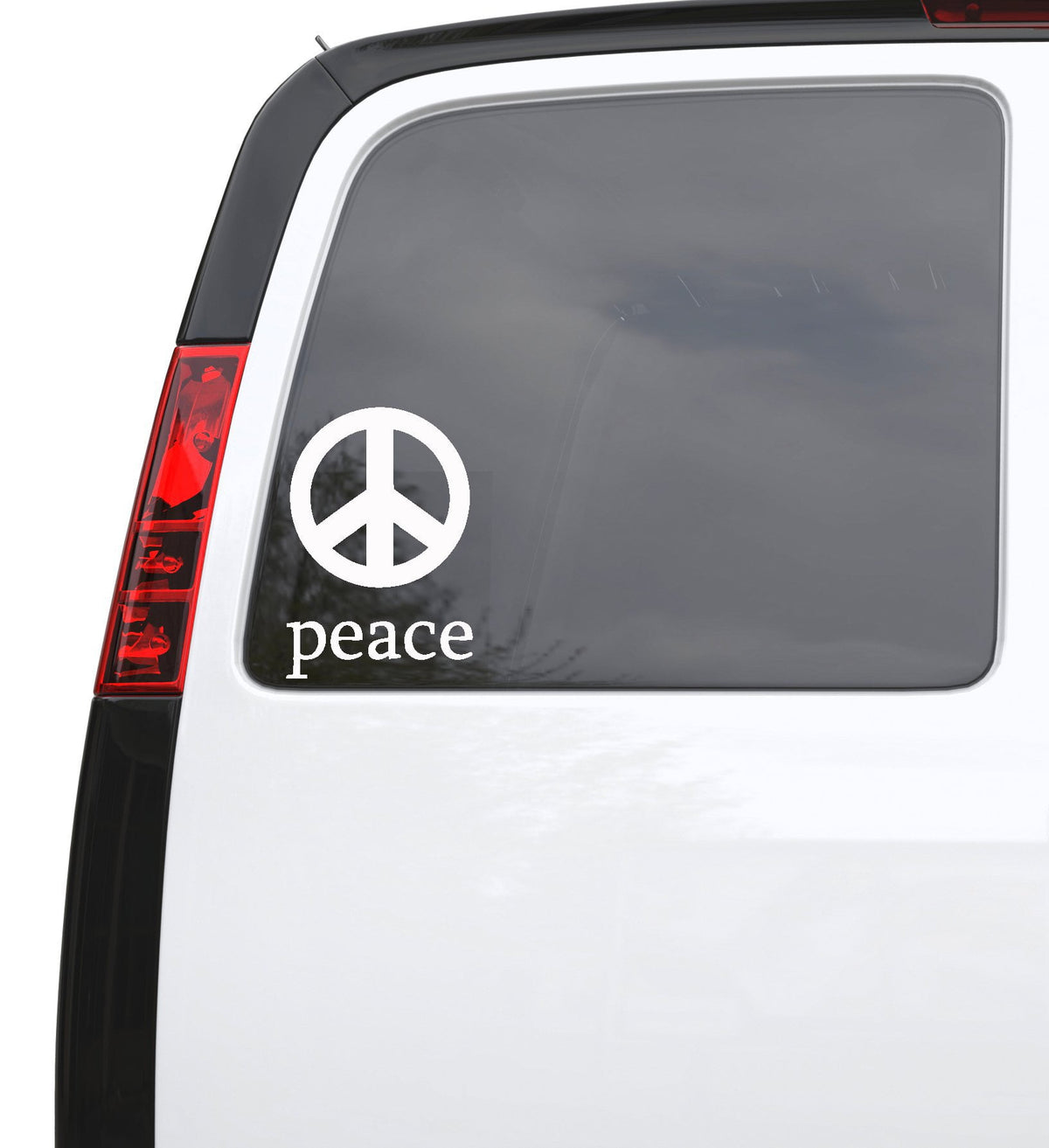 Auto Car Sticker Decal Peace Word Sign Hippie Truck Laptop Window 5" b ...