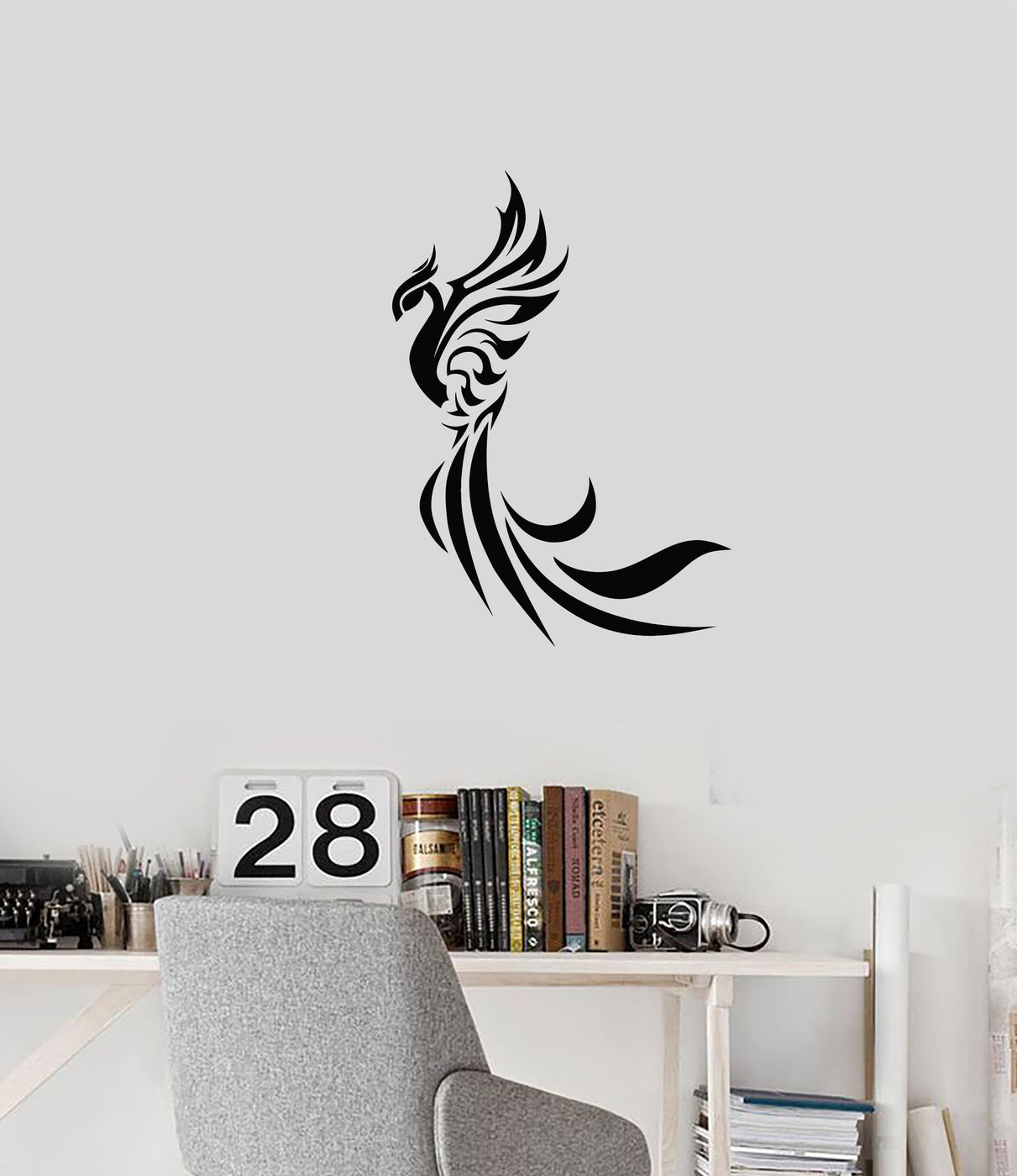 Vinyl Wall Decal Phoenix Bird Kids Teen Room Interior Art Decor Sticke ...
