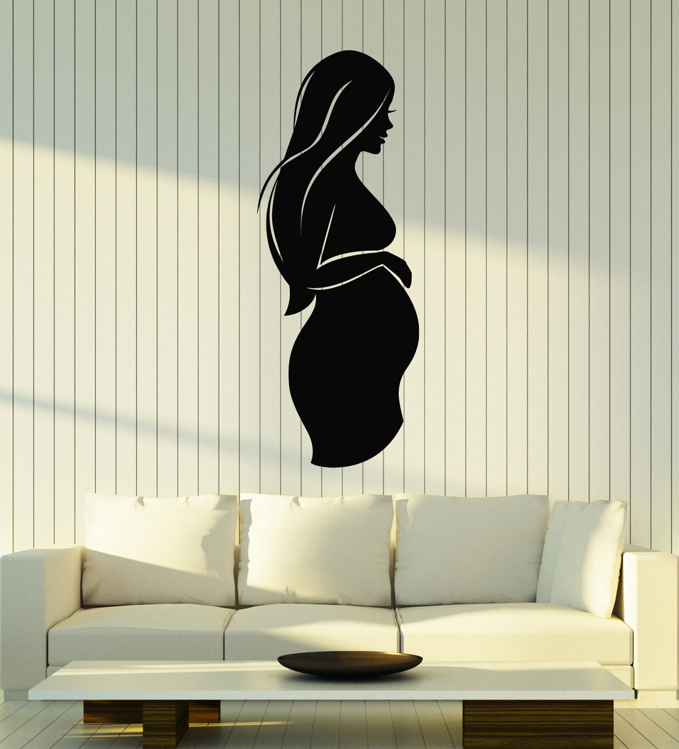 Vinyl Wall Decal Pregnancy Pregnant Mother Woman Mom Family Stickers M ...