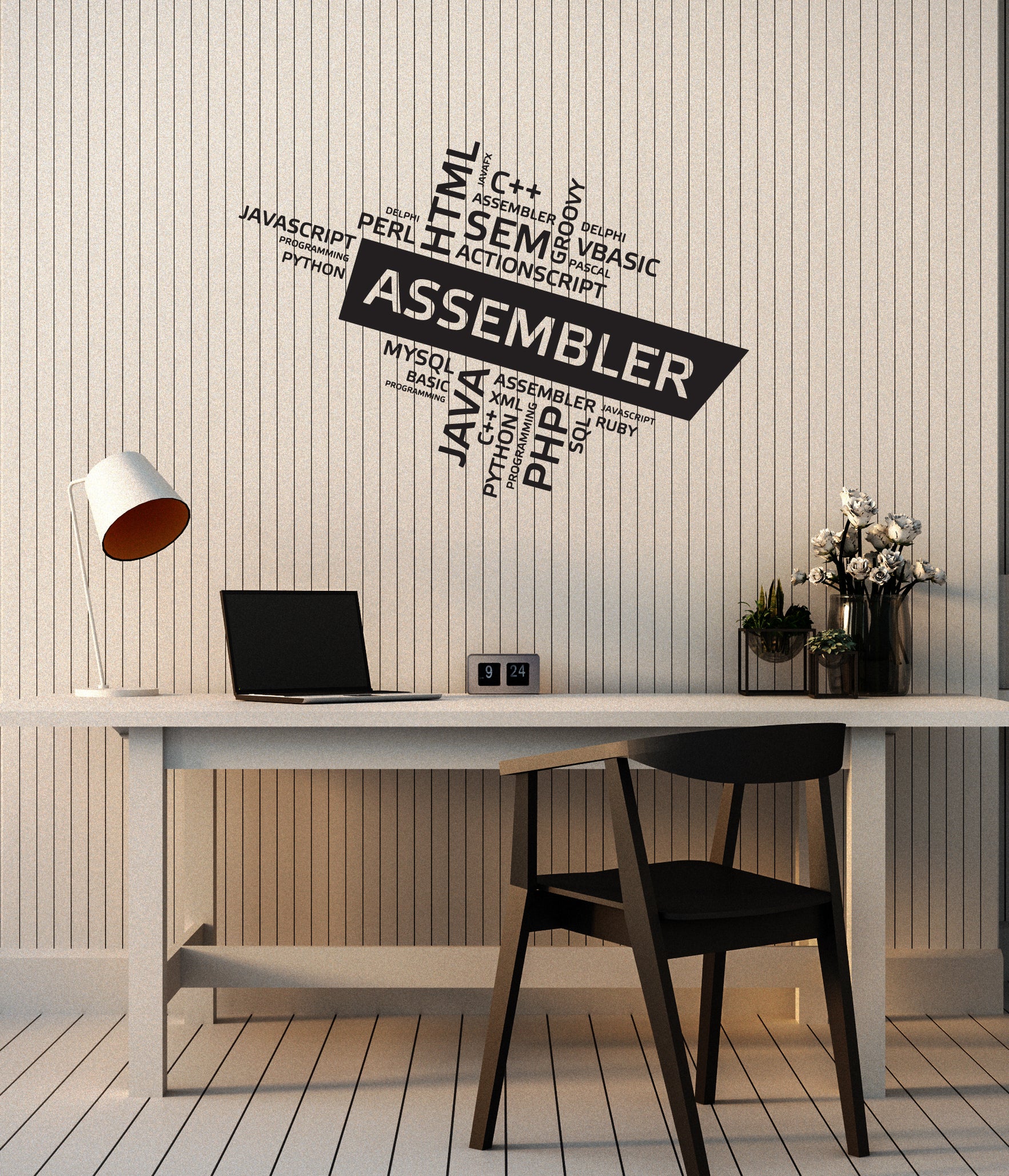 Vinyl Wall Decal Programming Languages Programmer Room Geek Stickers M ...
