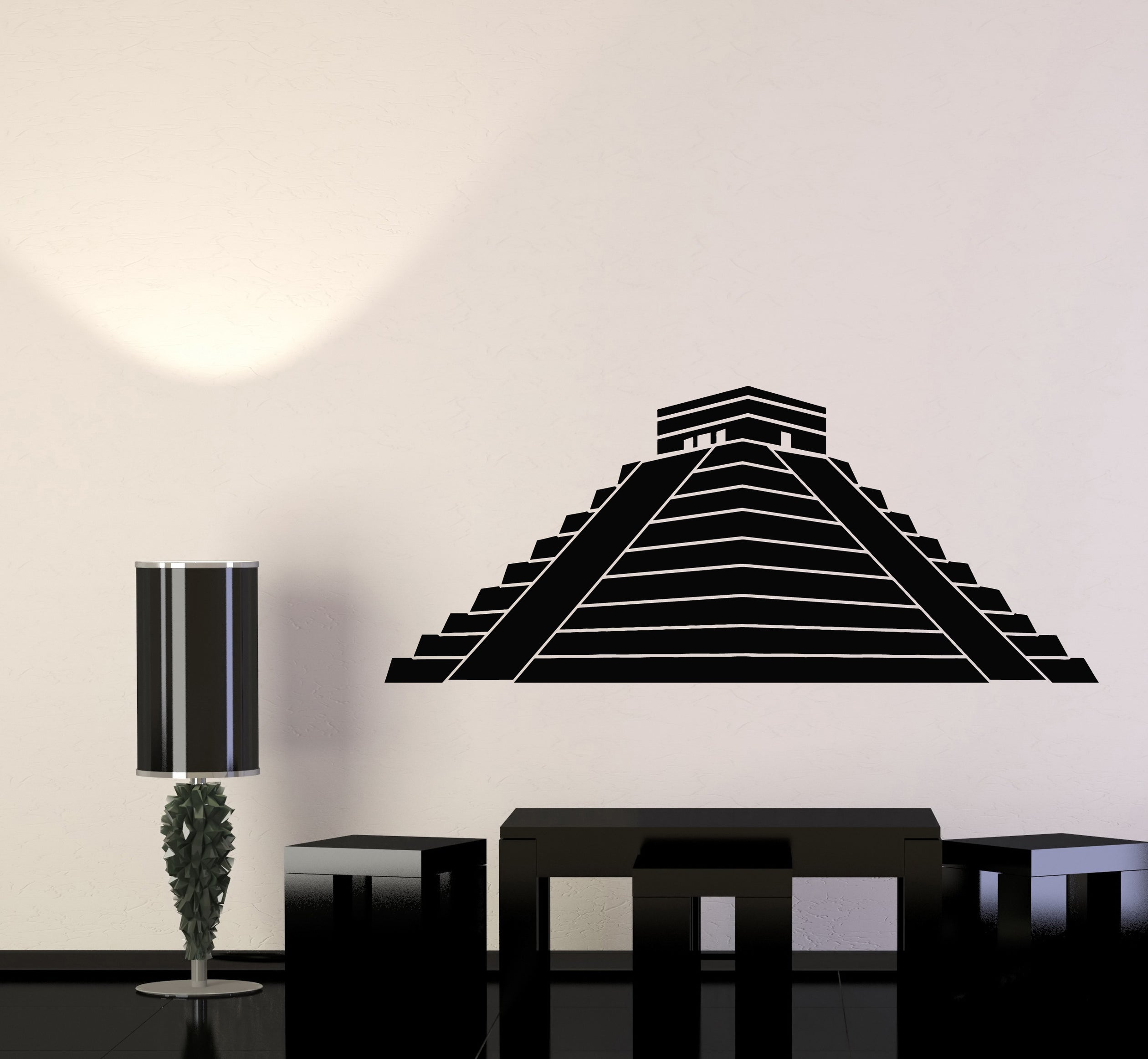 Vinyl Wall Decal Ancient Architecture Mayan Aztec Pyramids Stickers Mu ...