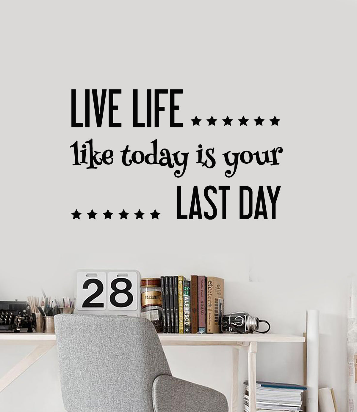 Vinyl Wall Decal Inspirational Quote Phrase Living Room Home Idea Stic ...