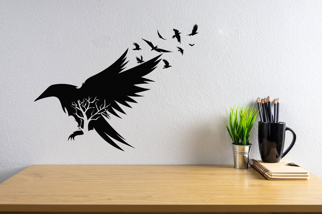 Raven Wall Vinyl Decals — Wallstickers4you