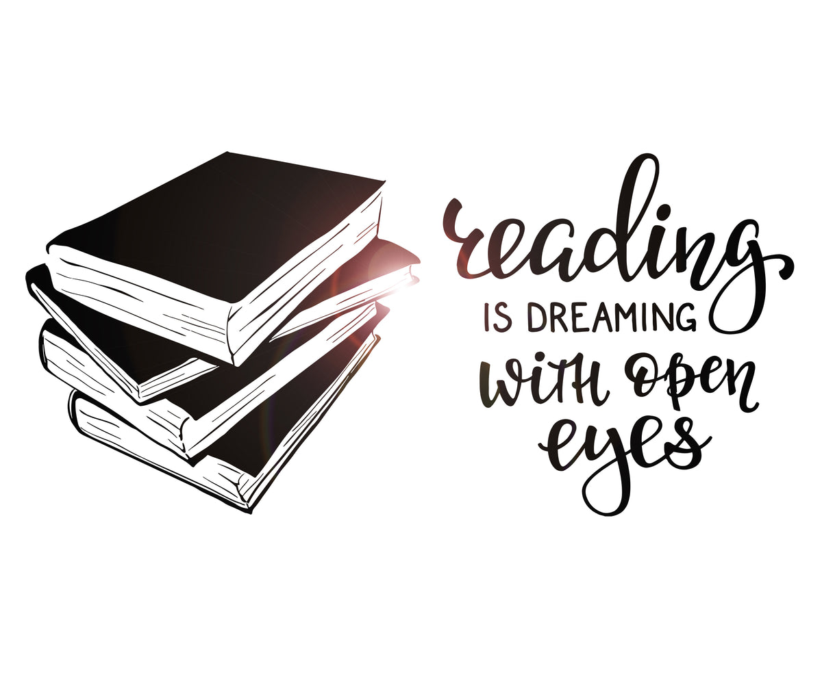 Vinyl Wall Decal Books Quote Reading Room Library Book Shop Stickers U ...