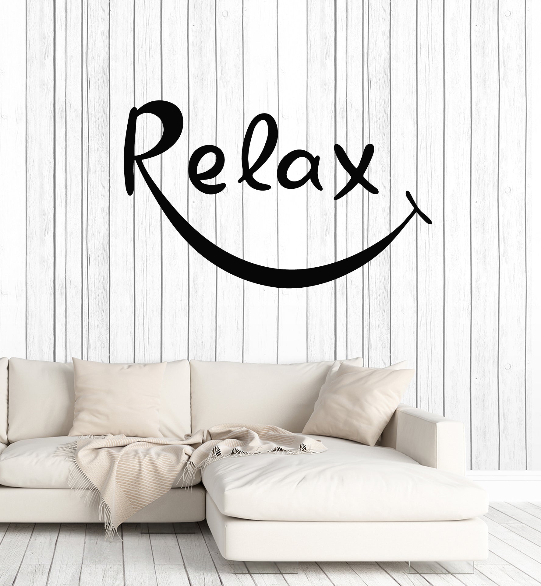 Vinyl Wall Decal Relax Relaxation Smile Spa Therapy Centre Stickers Mu ...