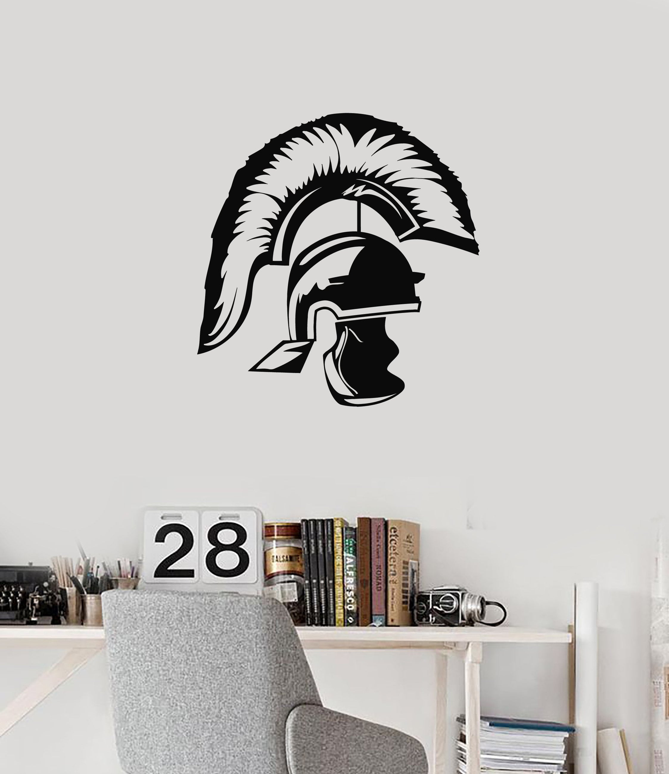 Vinyl Wall Decal Helmet Roman Warrior Ancient Rome Roman Empire Sticke ...