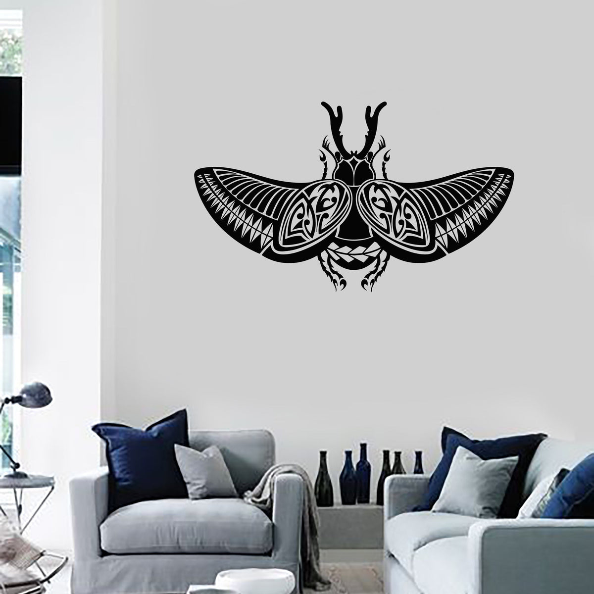 Vinyl Wall Decal Scarab Ancient Egypt Egyptian Decor Home Room Art Sti ...