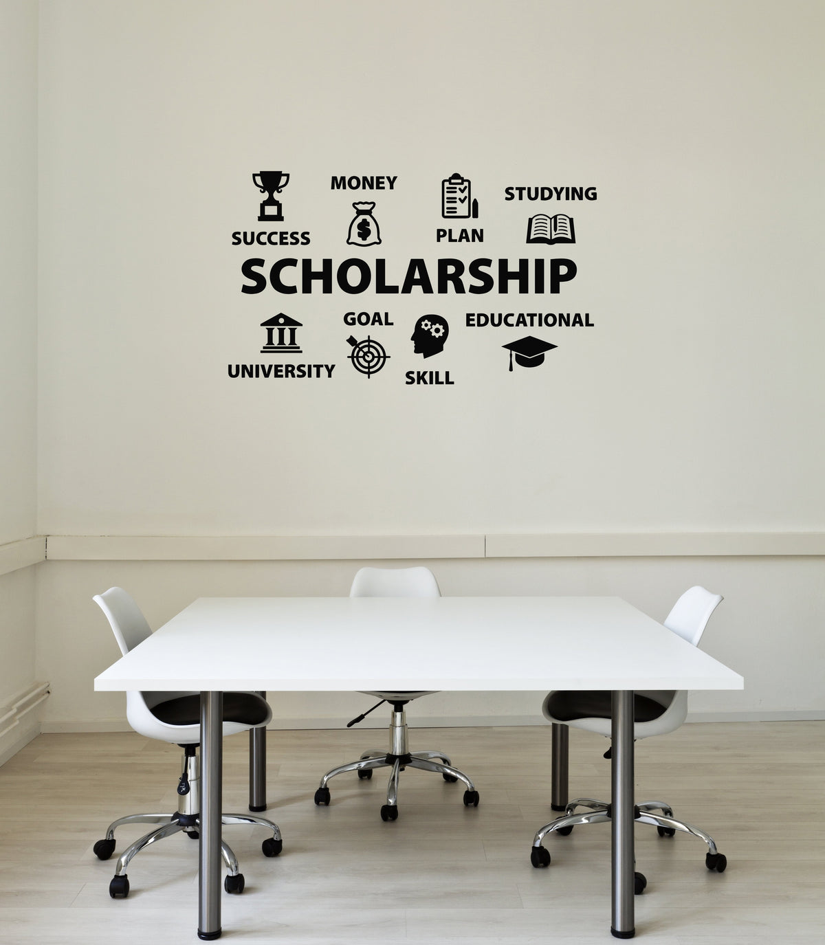 Vinyl Wall Decal Scholarship School University Education Interior Stic ...