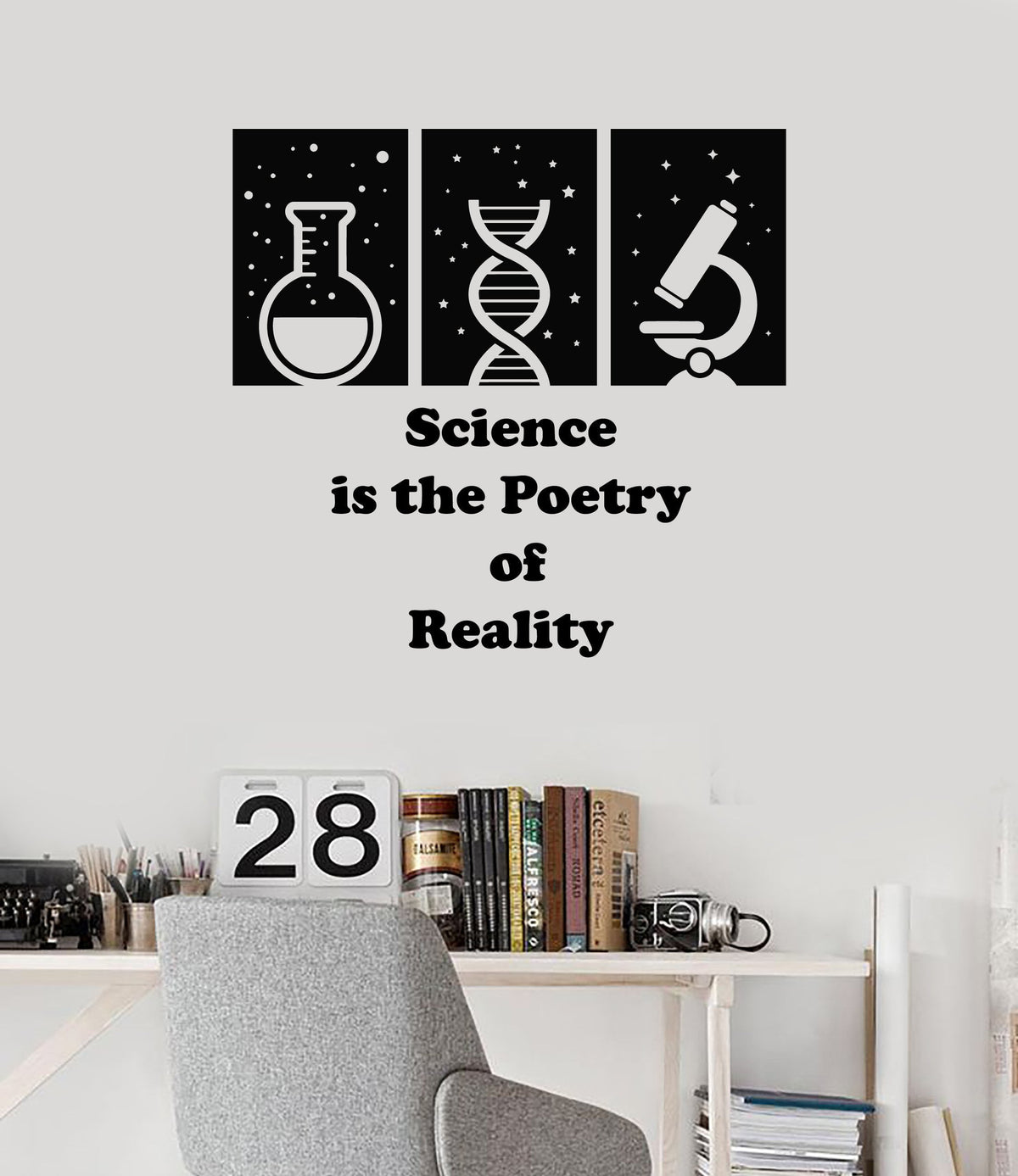 Vinyl Wall Decal Science Lab Quote School Class Scientific Art Decor S ...