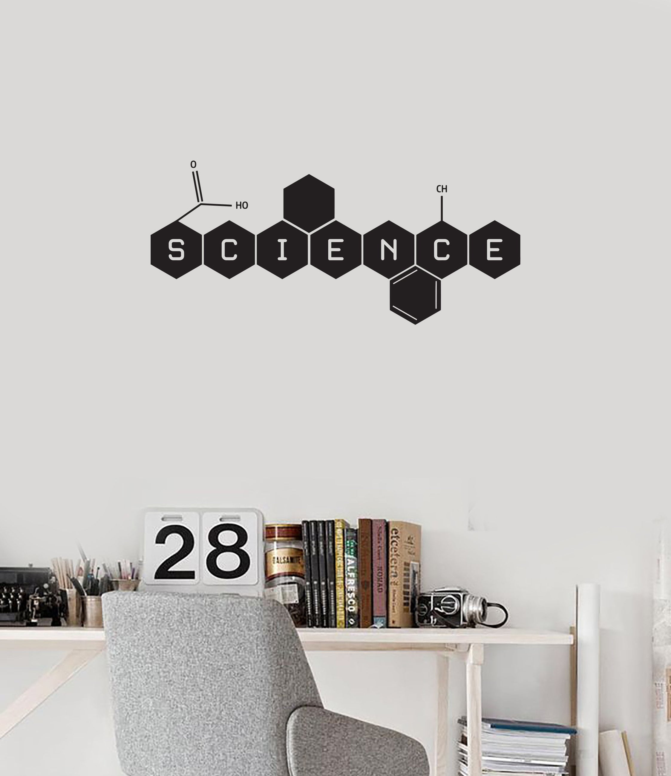 Vinyl Wall Decal Science Word Laboratory School Classroom Interior Dec ...