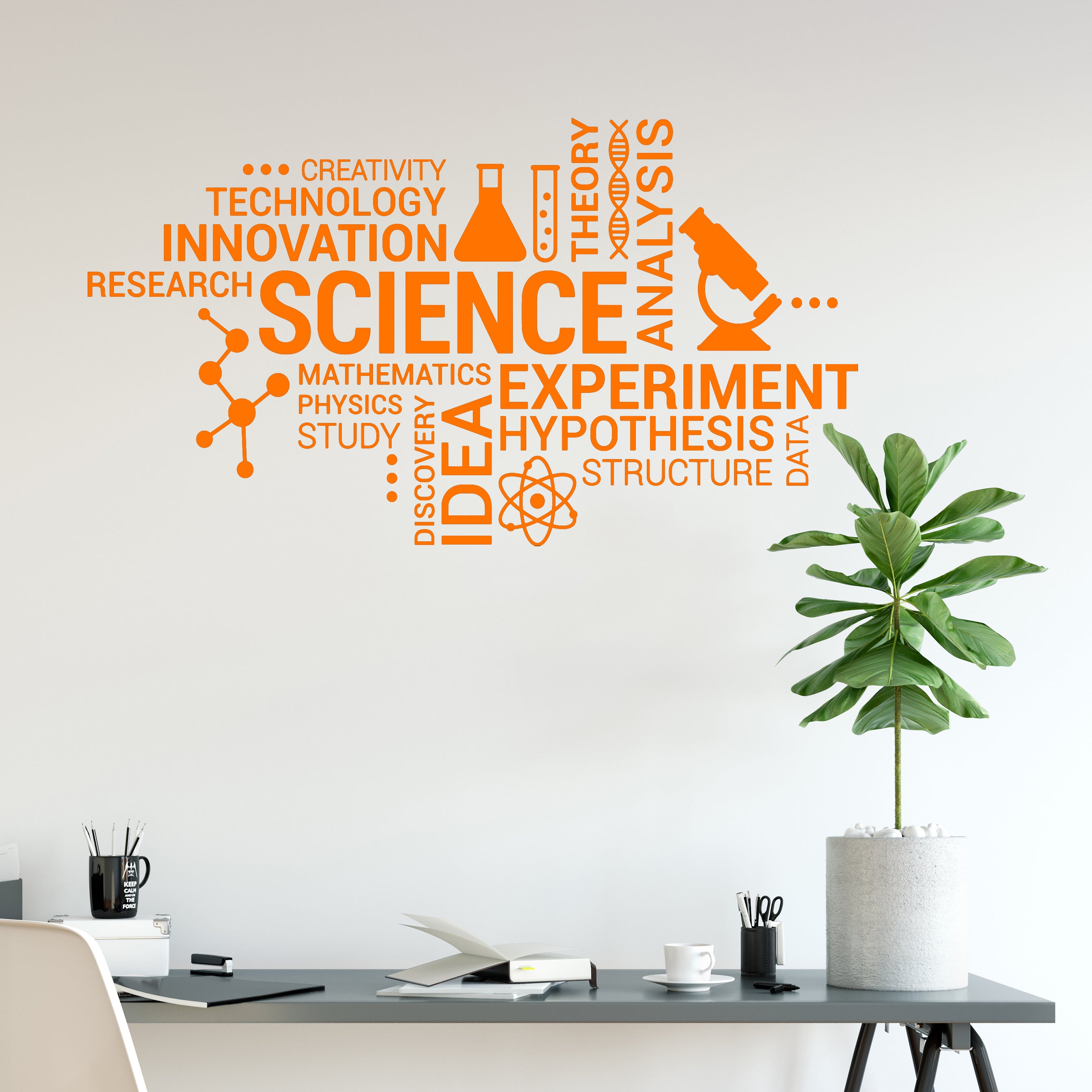 Vinyl Wall Decal Science School Classroom Education Lab Scientist Word ...