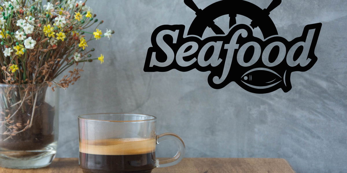 Vinyl Wall Decal Fishing Seafood Restaurant Fish Store Food Stickers M ...