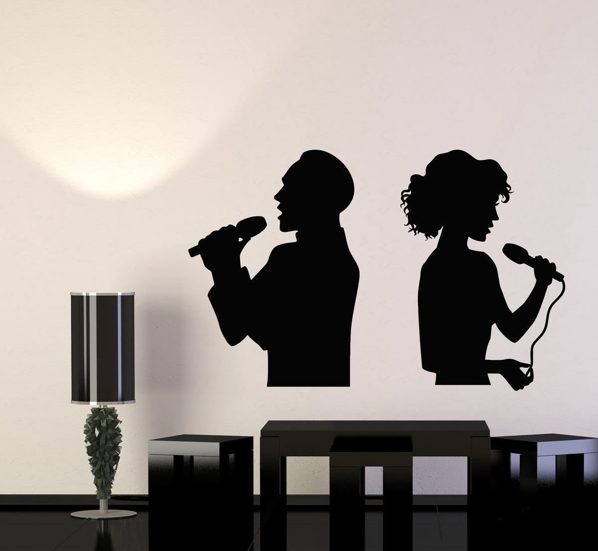 Vinyl Wall Decal Singers Artist Musical Art Karaoke Interior Stickers ...