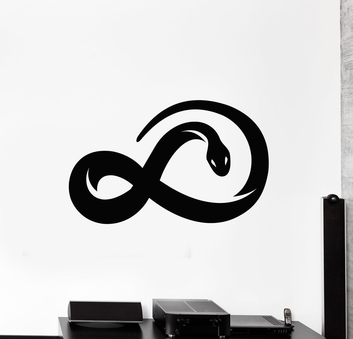 Vinyl Wall Decal Infinity Sign Snake Abstract Animal Stickers Mural (g ...