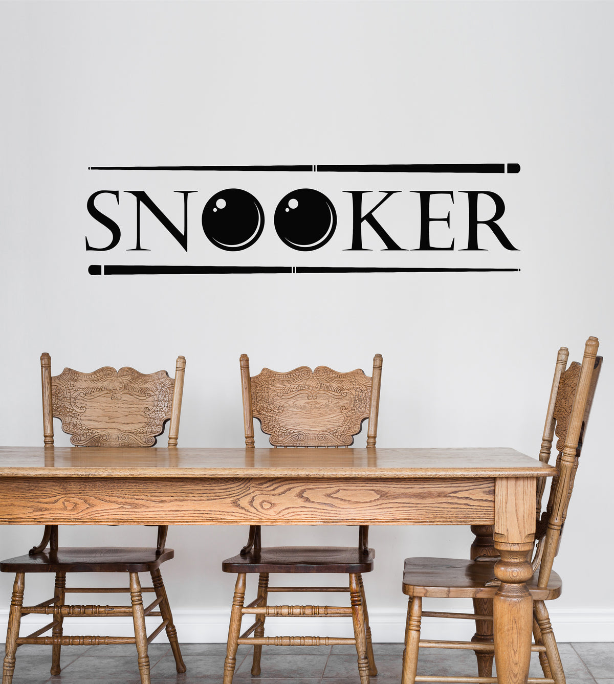 Vinyl Wall Decal Snooker Cue Billiards Game Sports Entertainment Cente ...