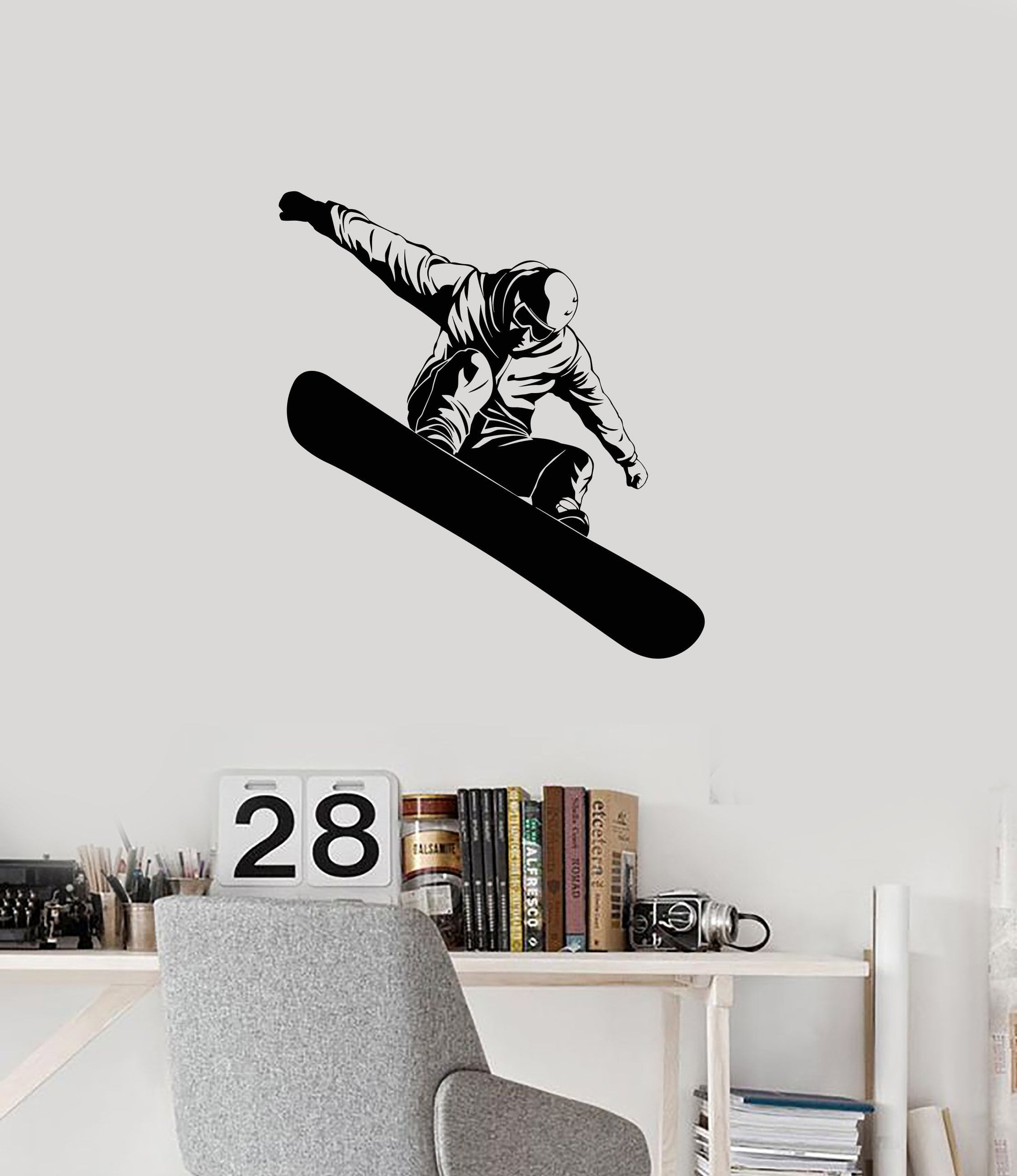 Vinyl Wall Decal Snowboarder Winter Extreme Sports Snowboarding Interi ...