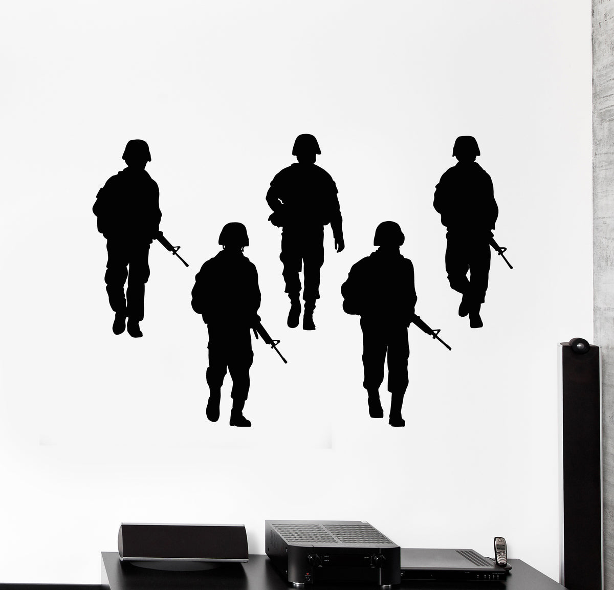 Vinyl Wall Decal Military Army Weapons American Soldiers Patterns Stic ...