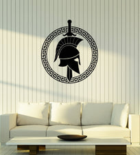 Vinyl Wall Decal Spartan Greek Warrior Sword Shield Ancient Art Sticke ...