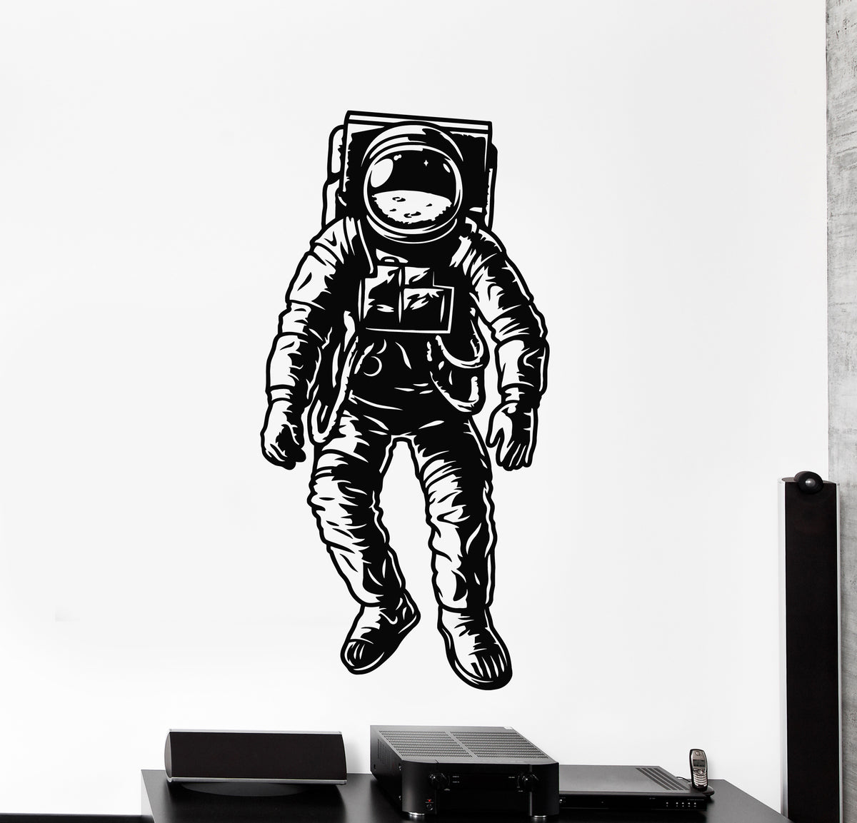 Vinyl Wall Decal Space Cosmonaut Suit Astronaut Stickers Mural (g820 ...