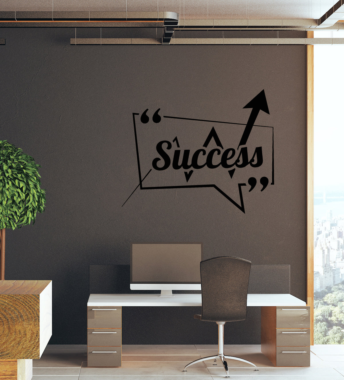 Vinyl Wall Decal Office Teamwork Success Motivation Lettering Stickers ...