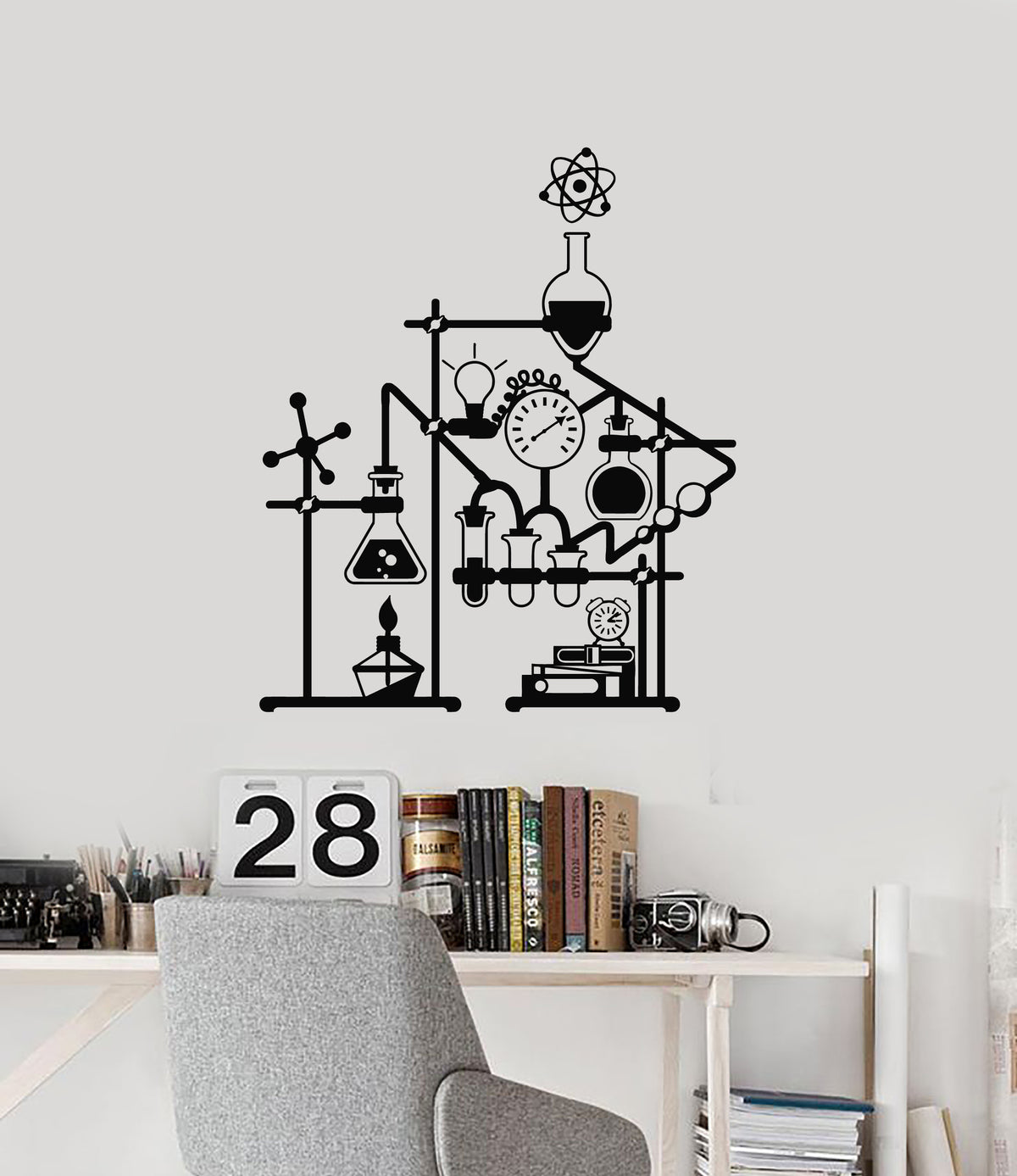 Vinyl Wall Decal Chemistry School Science Chemical Laboratory Stickers ...