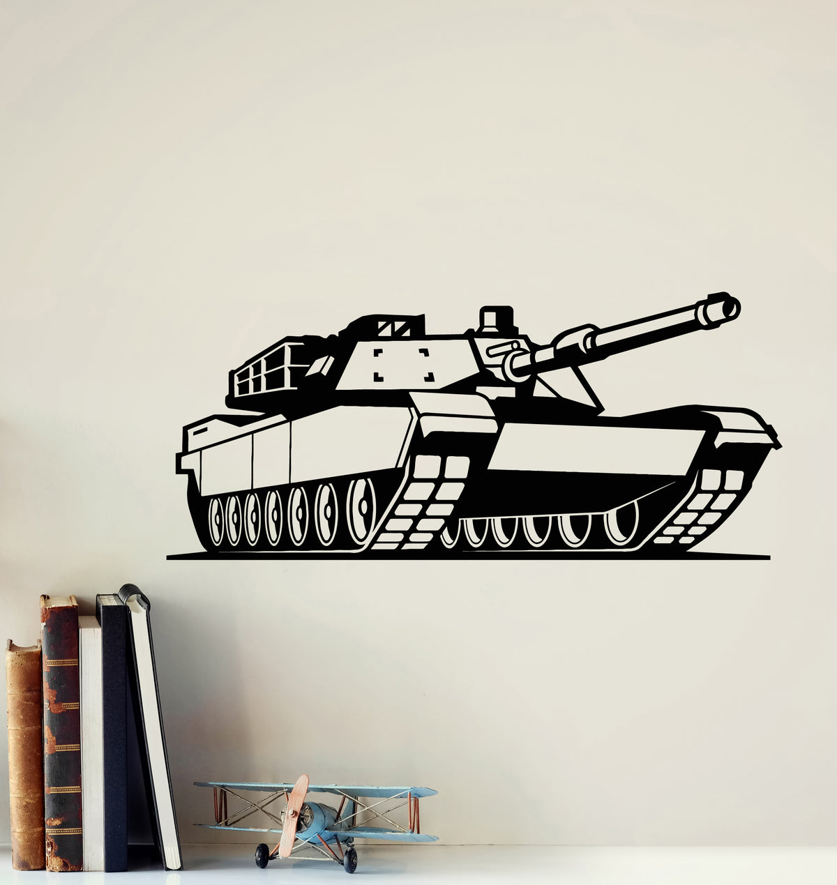 Vinyl Wall Decal Military Tank War Boys Kids Room Garage Decor Sticker ...