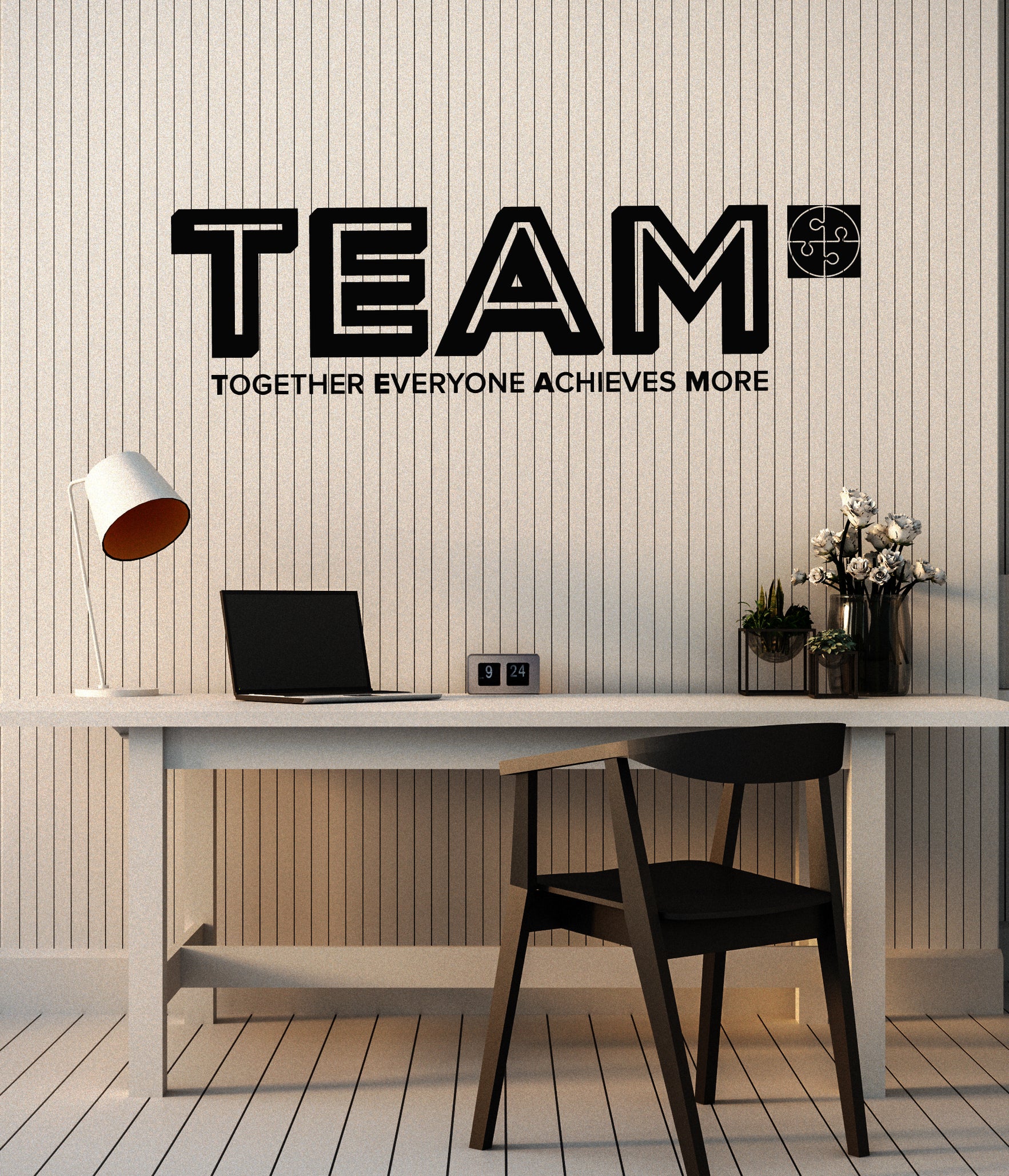 Vinyl Wall Decal Together Everyone Achieves More Team Work Words Stick ...