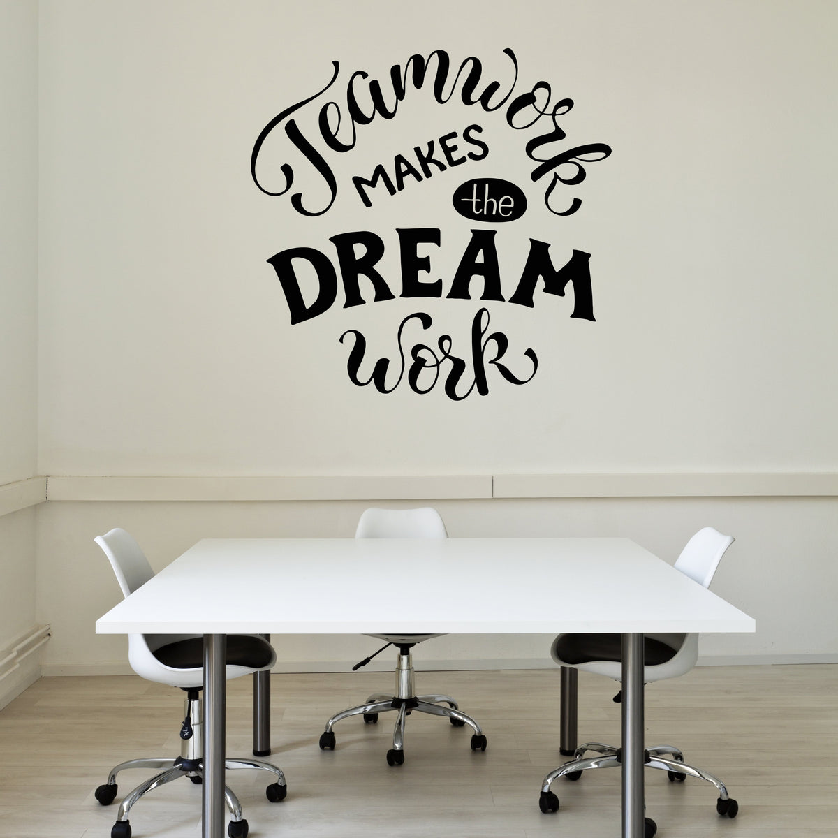 Vinyl Wall Decal Teamwork Inspirational Motivational Quote Office Inte ...