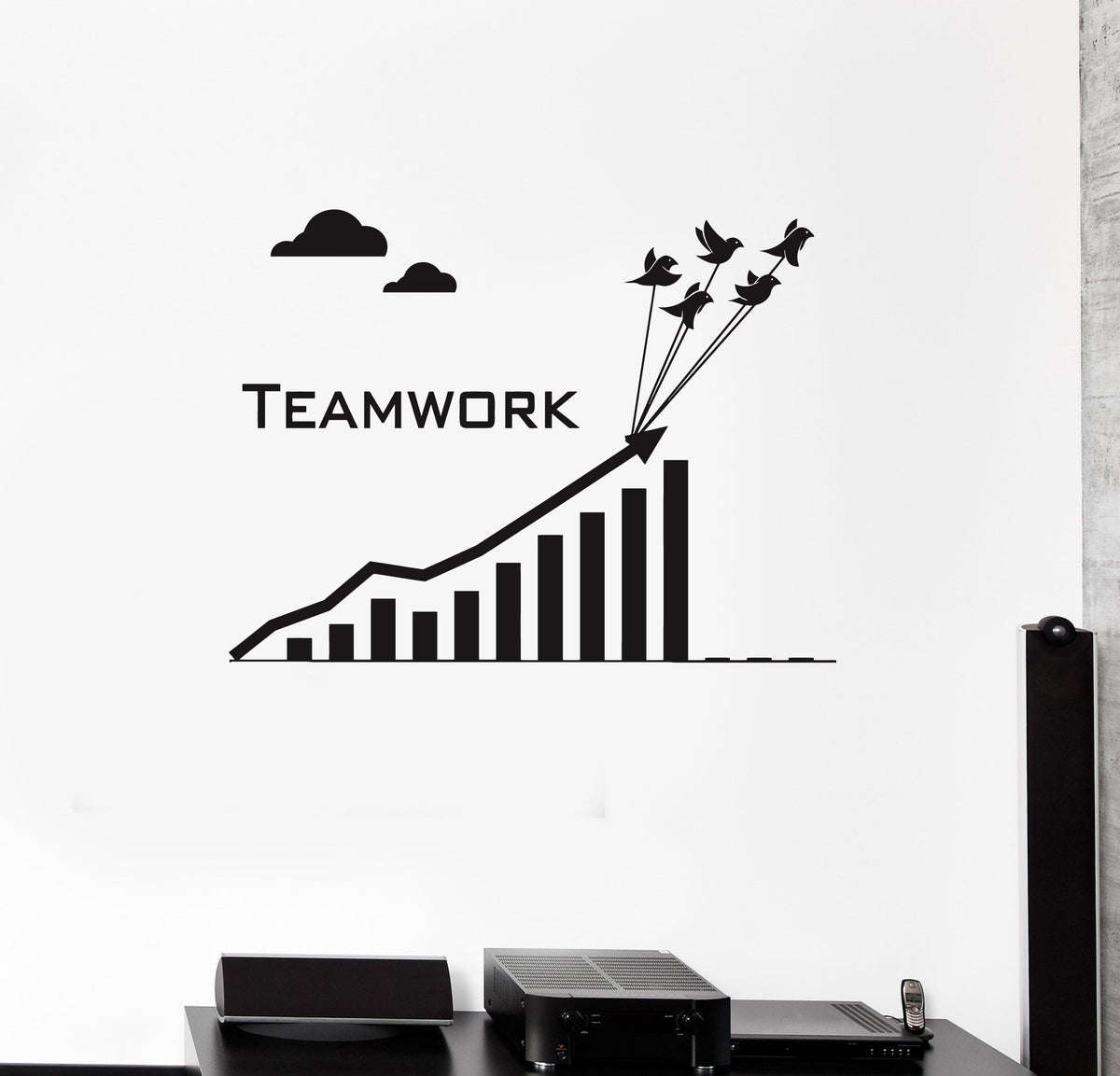 Vinyl Wall Decal Teamwork Business Graphics Office Inspire Art Sticker ...