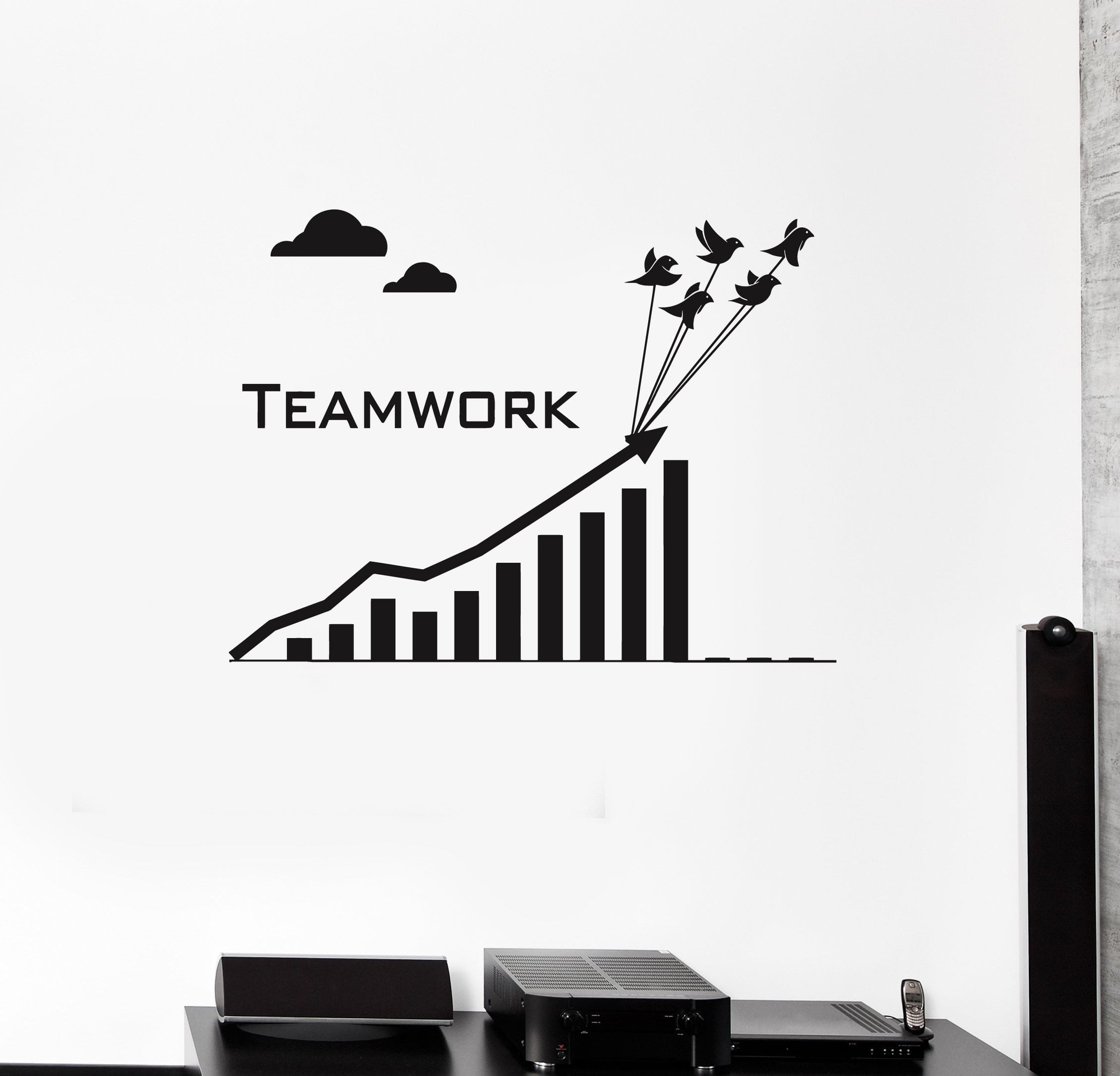 Vinyl Wall Decal Teamwork Business Graphics Office Inspire Art Sticker ...