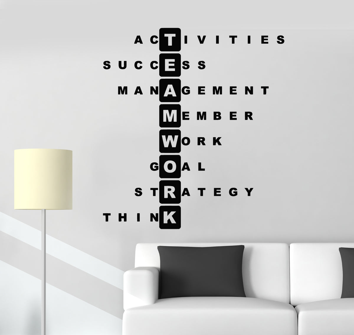 Vinyl Wall Decal Teamwork Success Work Goal Strategy Think Office Stic ...