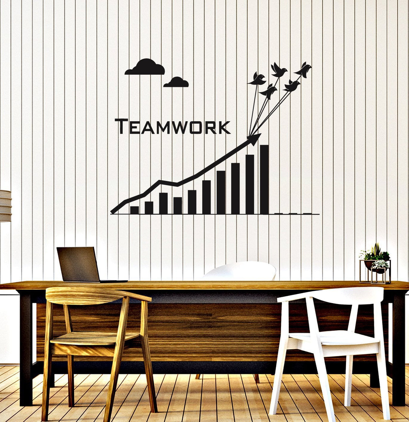 Vinyl Wall Decal Teamwork Business Graphics Office Inspire Art Sticker ...