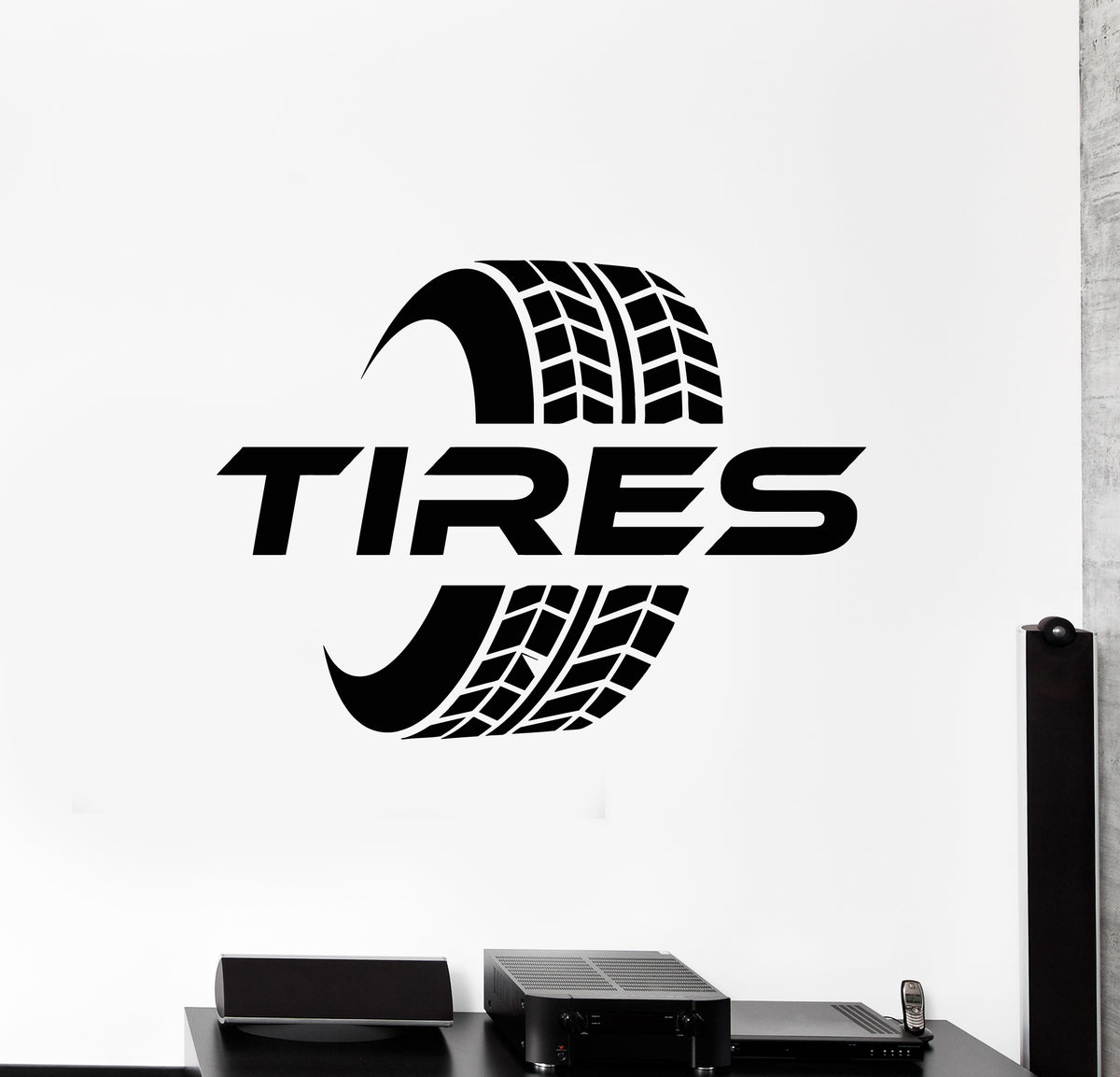 Vinyl Wall Decal Tires Auto Service Car Bikes Garage Decor Stickers Mu ...