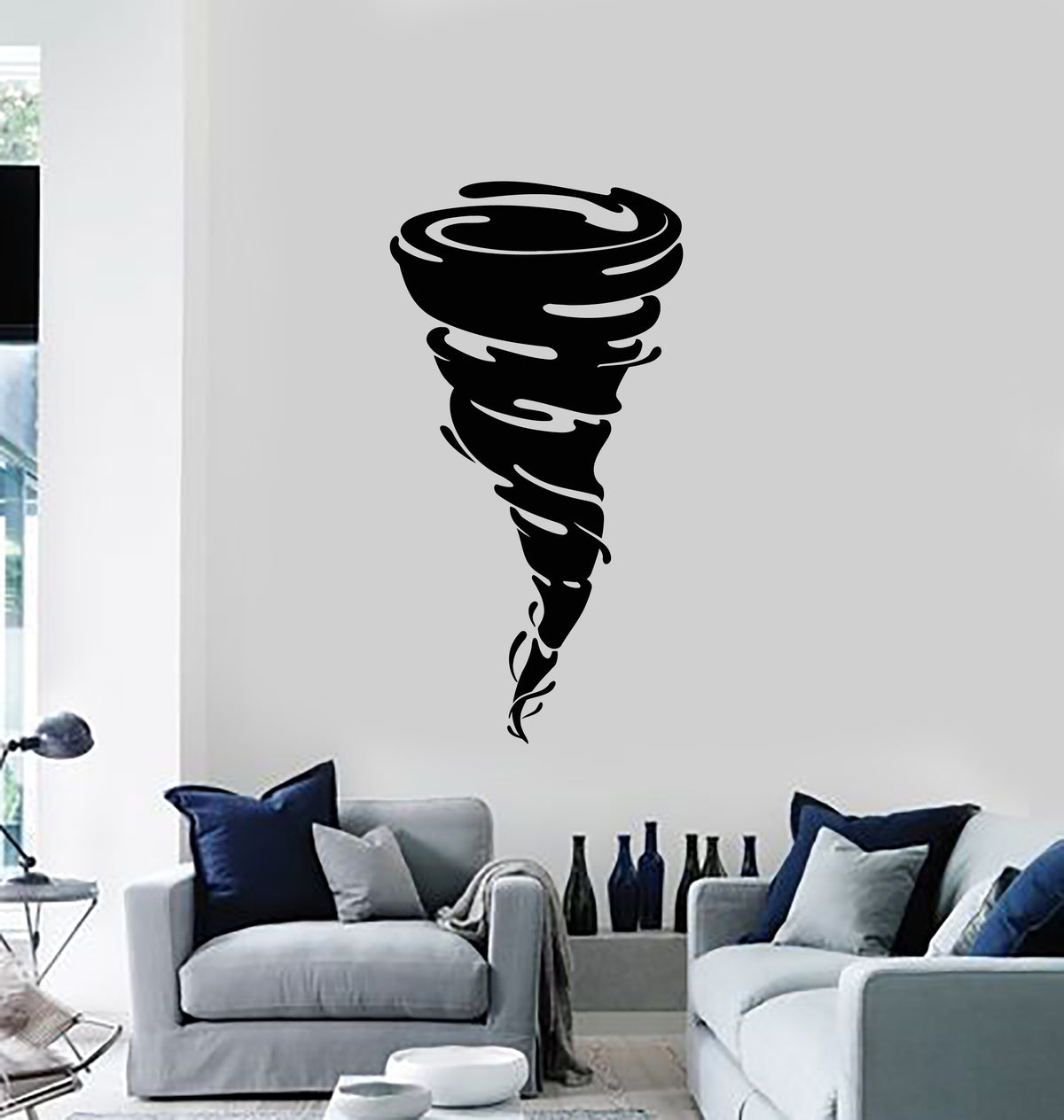Vinyl Wall Decal Storm Tornad Hurricane Bedroom Decor Stickers Mural ...