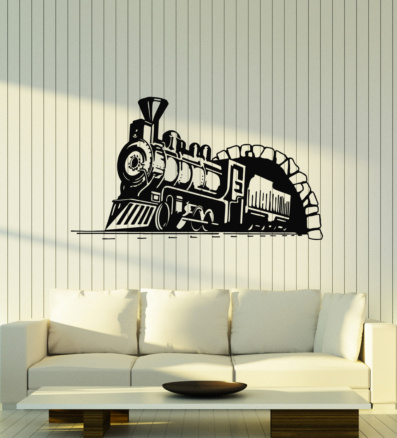 Vinyl Wall Decal Rail Transport Railway Locomotive Train Decor Sticker ...