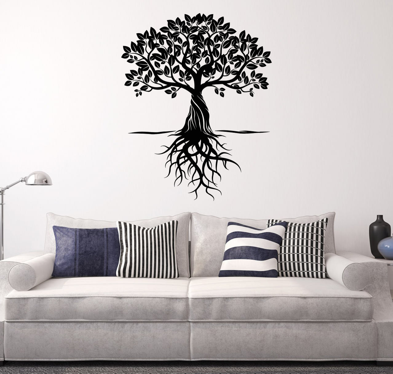 Vinyl Wall Decal Tree Roots Leaves Home Art Decor Stickers Murals Uniq ...