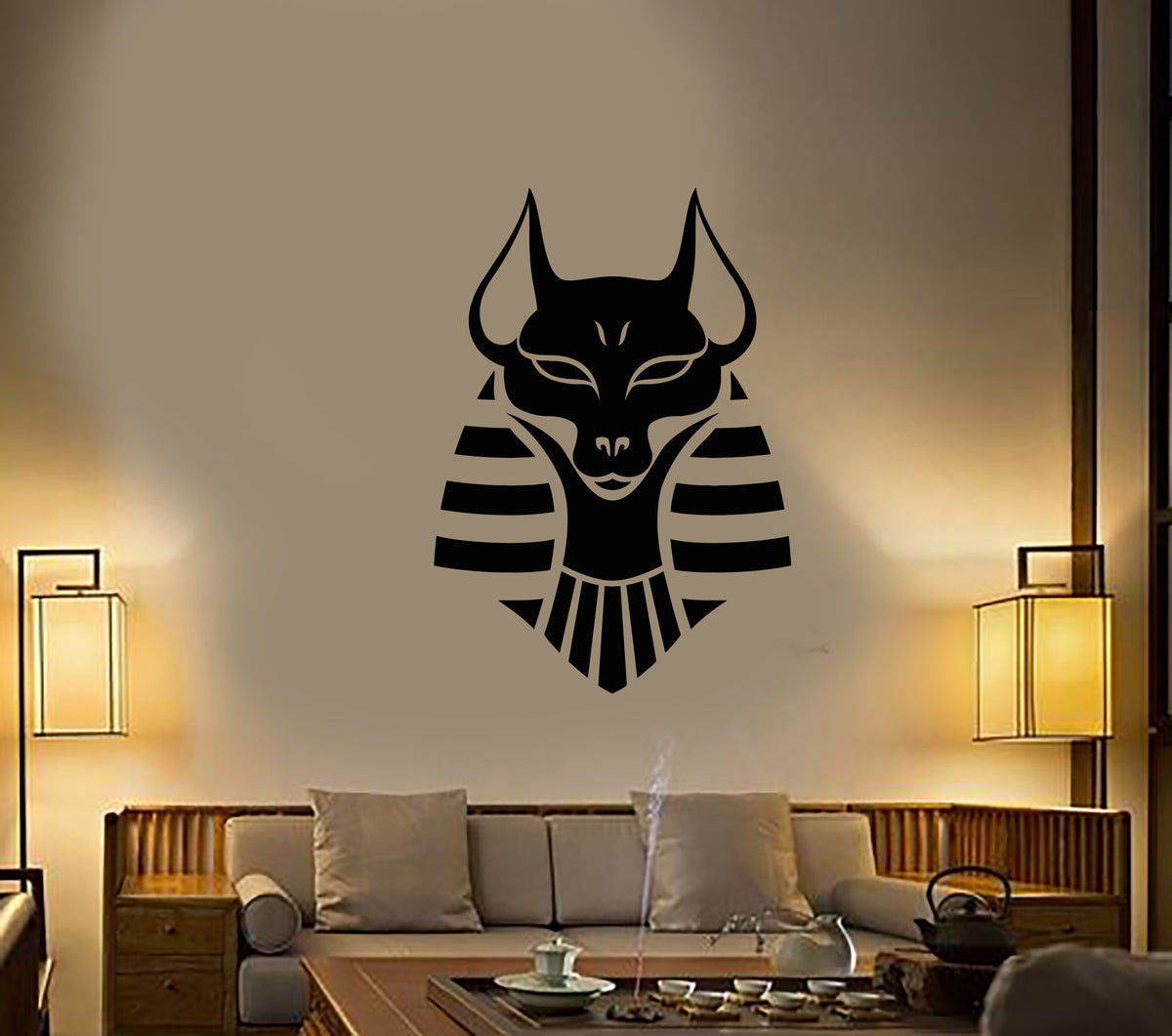 Vinyl Wall Decal Anubis Ancient Egyptian God Stickers (3065ig ...