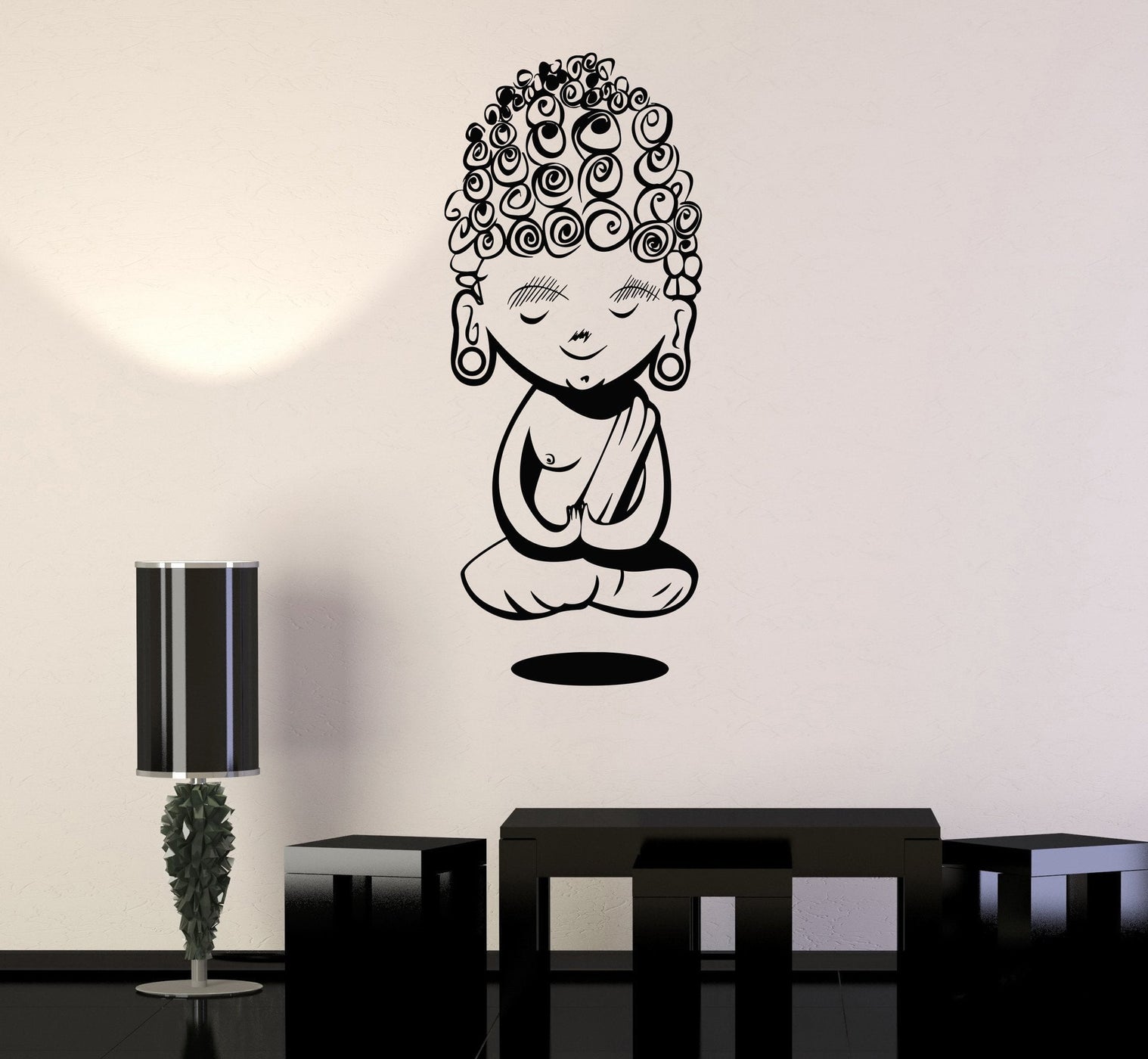 Vinyl Wall Decal Child Buddha Meditation Buddhism Yoga Stickers Unique ...