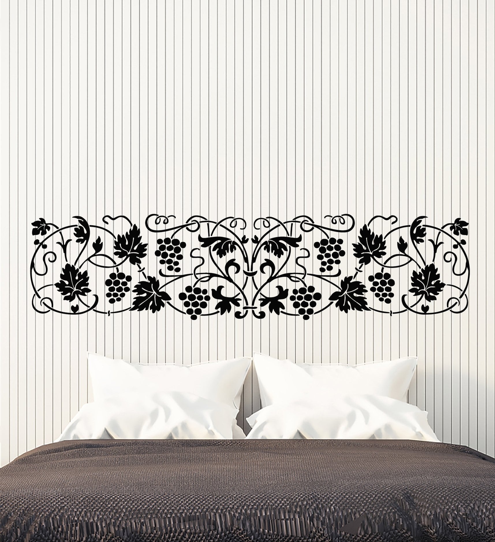 Vinyl Wall Decal Grape Branch Vine Berries Ornament Room Decor Sticker ...