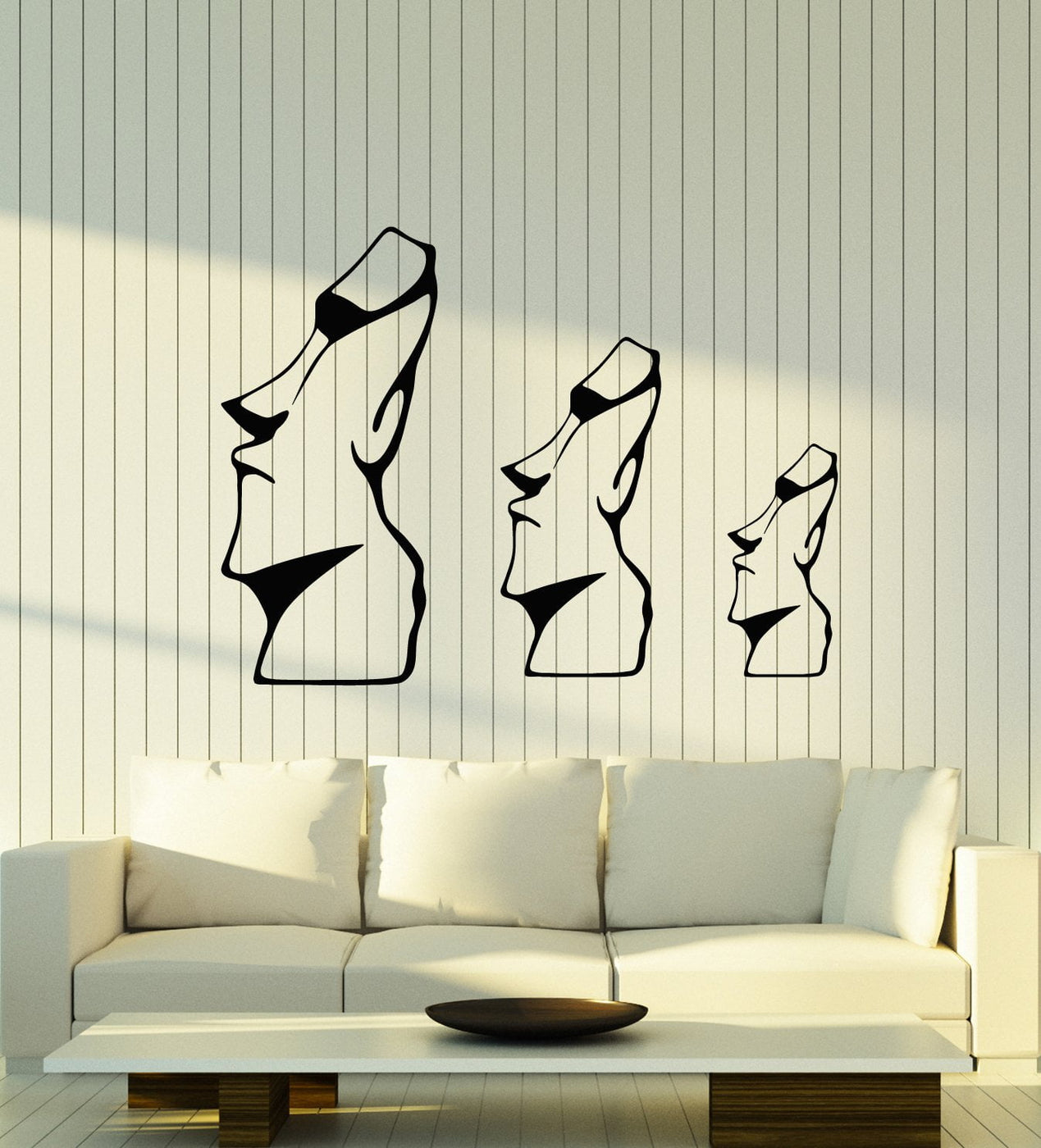 Vinyl Wall Decal Ancient Statue Moai Easter Island Stickers (2777ig ...