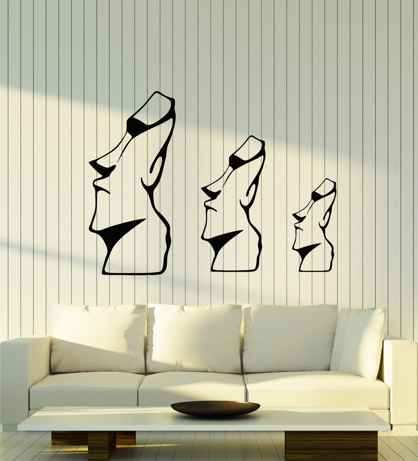 Vinyl Wall Decal Ancient Statue Moai Easter Island Stickers (2777ig ...