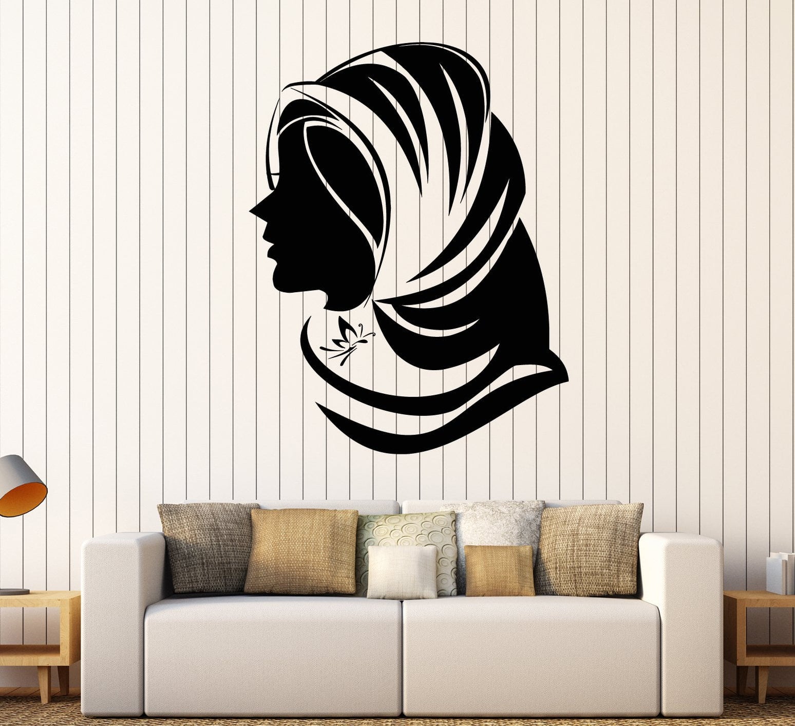 Vinyl Wall Decal Islam Muslim Clothes Shop Girl Hijab Stickers (2577ig ...
