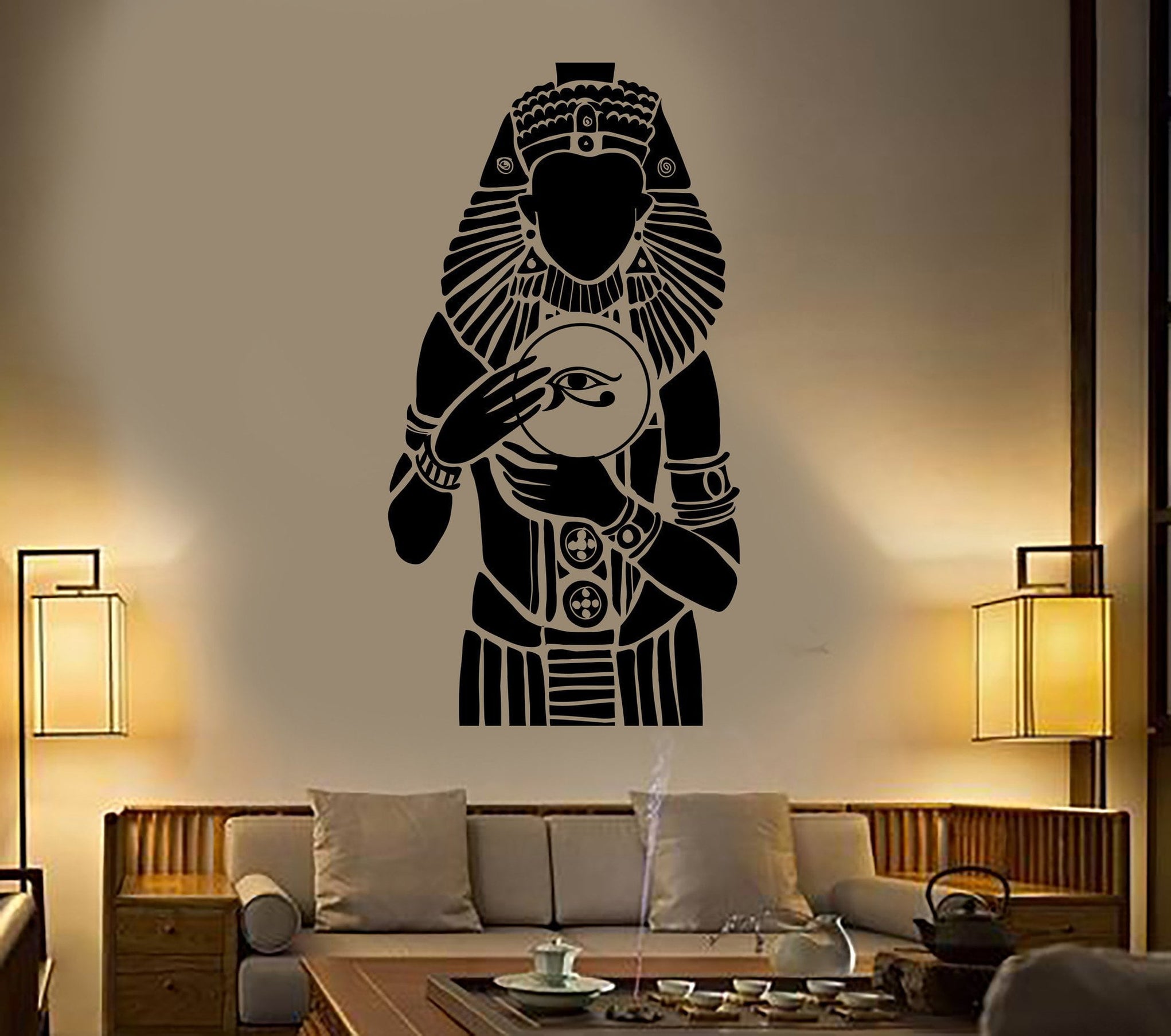 Vinyl Wall Decal Pharaoh Ancient Egypt Egyptian Stickers Mural Unique ...