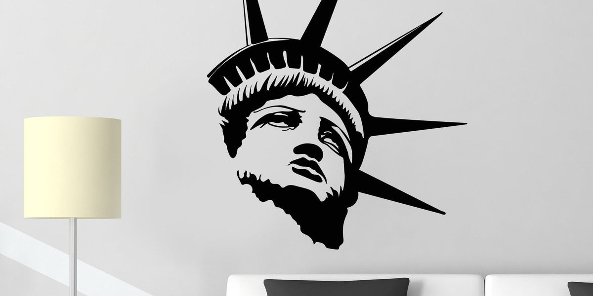 Vinyl Wall Decal Statue Of Liberty America New York USA Travel Sticker ...