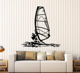 Vinyl Wall Decal Windsurfing Water Sports Windsurfer Beach Style Stick ...